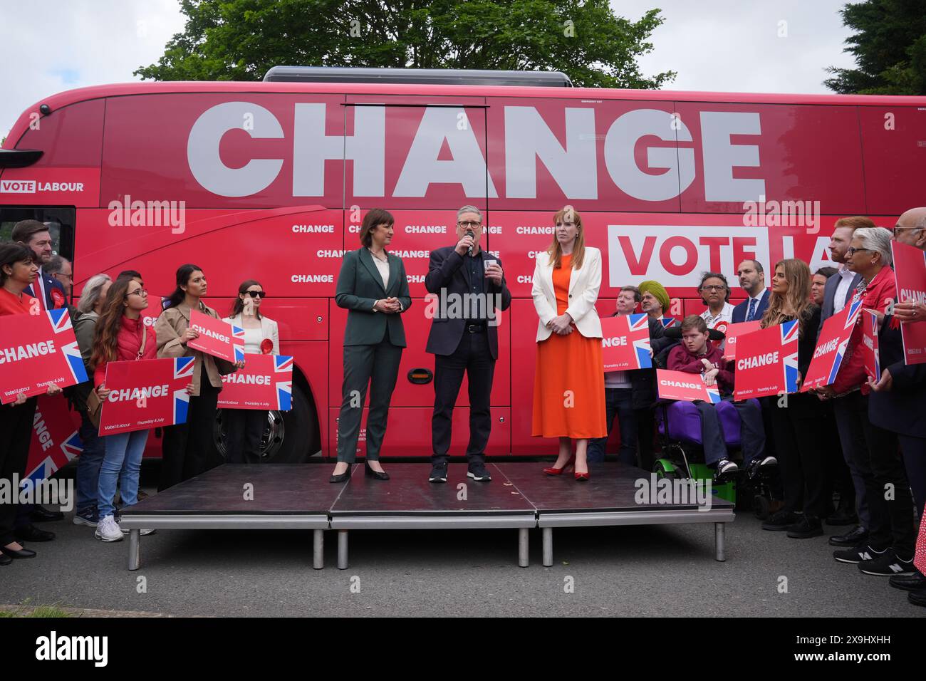 (left-right) Shadow chancellor Rachel Reeves, Labour Party leader Sir ...