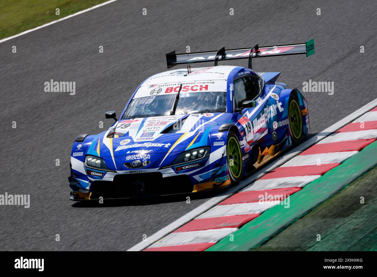 19 KUNIMOTO Yuji (jpn), SAKAGUCHI Sena (jpn), TGR Team WedsSport Bandoh, Toyota GR Supra GT500 ...