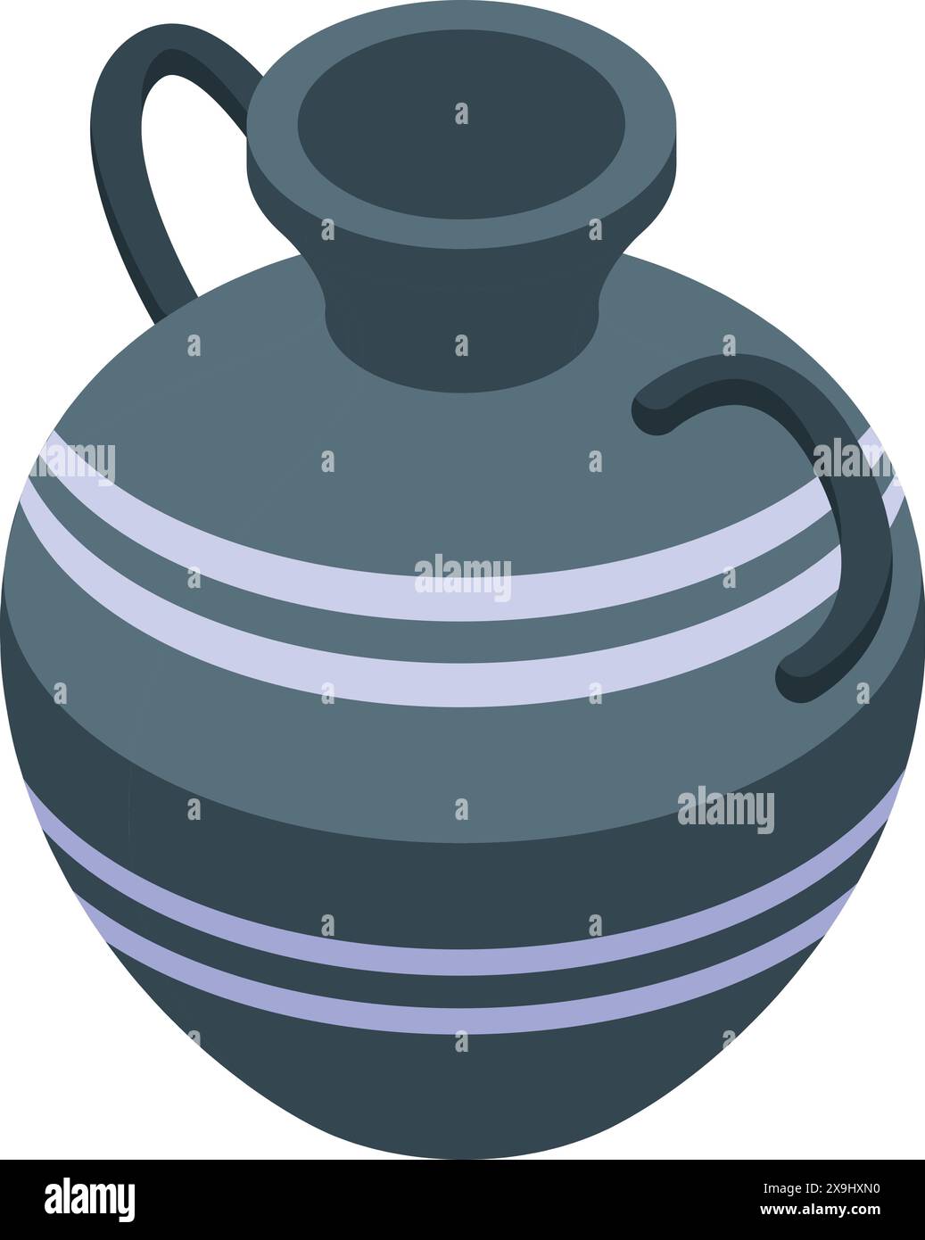 Amphora with two handles Stock Vector Images - Alamy