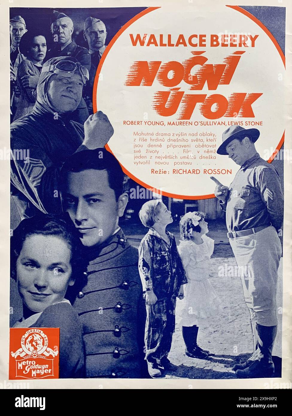 Czech Trade Ad for WALLACE BEERY MAUREEN O'SULLIVAN ROBERT YOUNG and ...