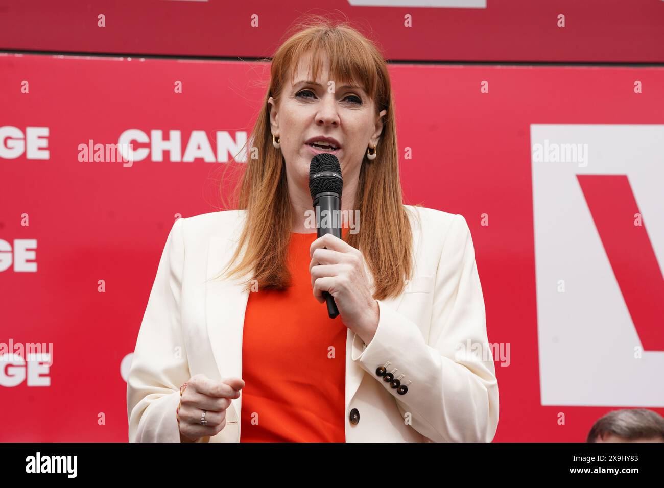 Deputy Labour leader Angela Rayner speaks, at the launch event for ...