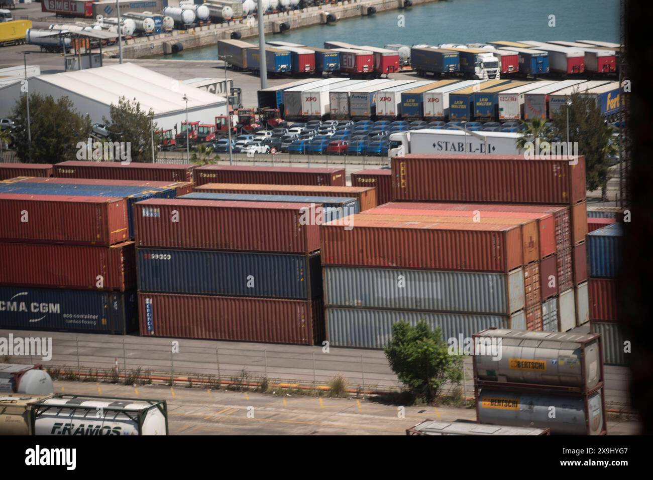 ship container for transportation of cargo used in logistics and onward ...