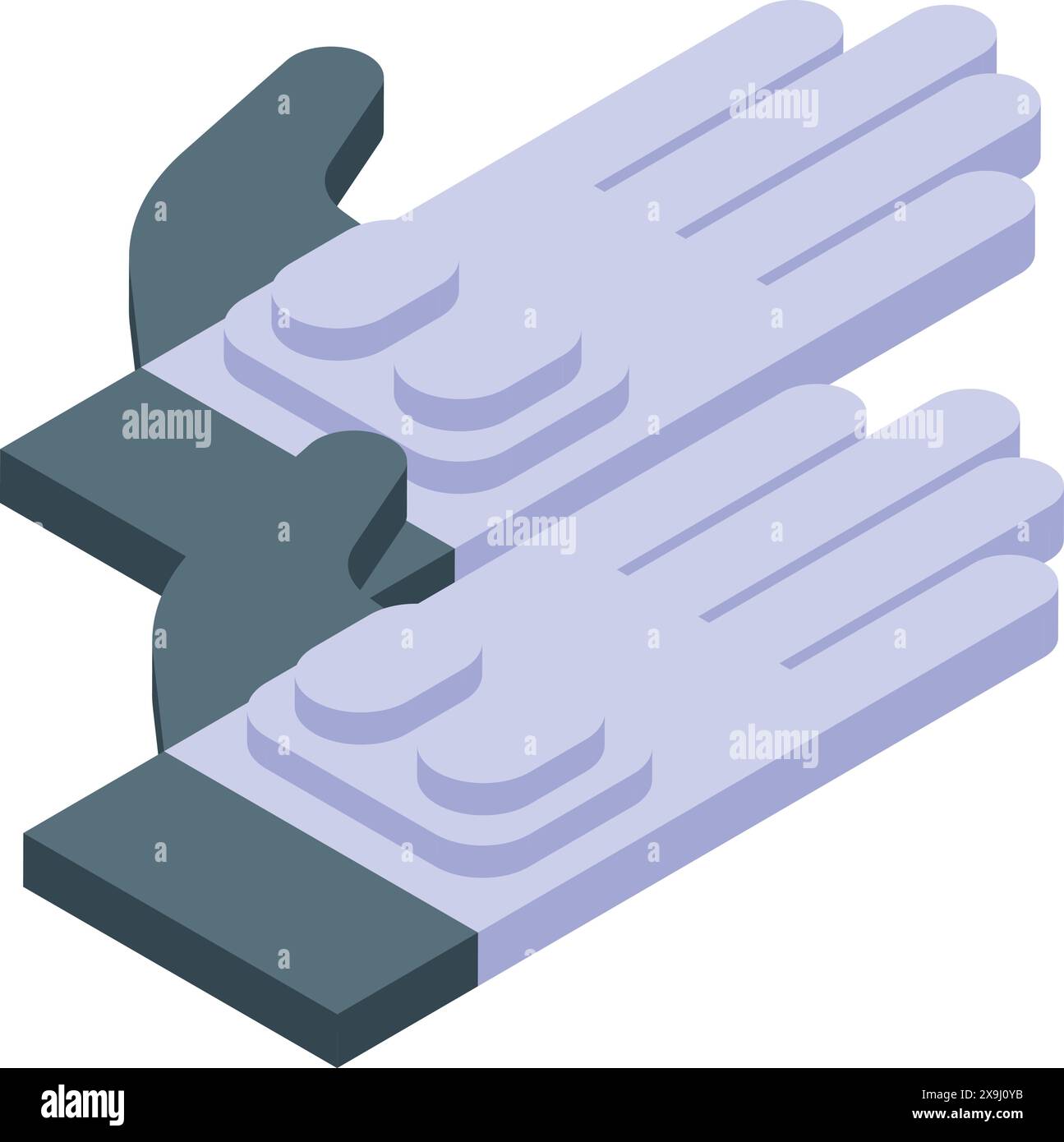 Digital illustration of isometric praying hands, suitable for religious ...