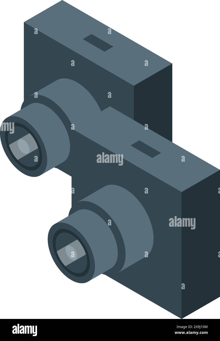 3d isometric cable connector icon illustration with electronic ...