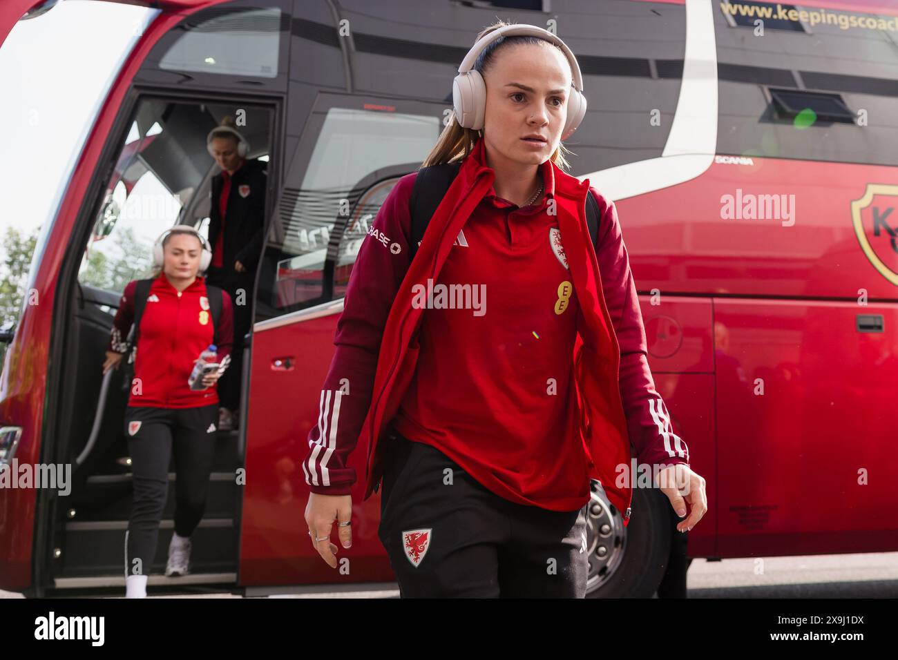 LLANELLI, WALES - 31 MAY 2024: Wales' Lily Woodham during the UEFA ...