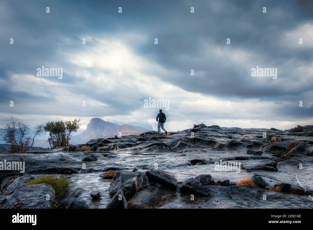 Beautiful landscapes of Jebel shams Oman. winter season in Jebel shams ...