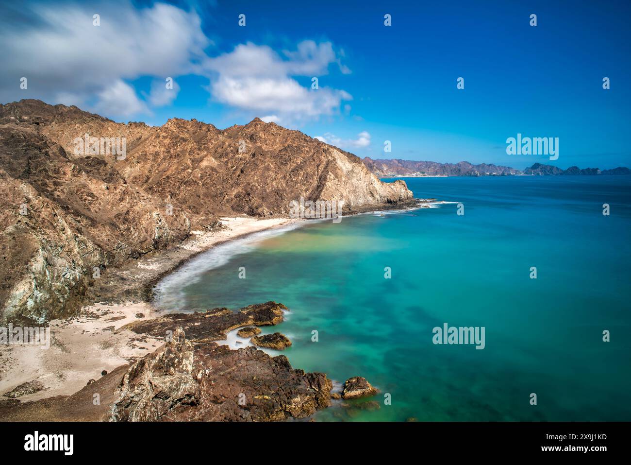 Beautiful Landscape photo of Qantab beach in Muscat, Oman Stock Photo ...
