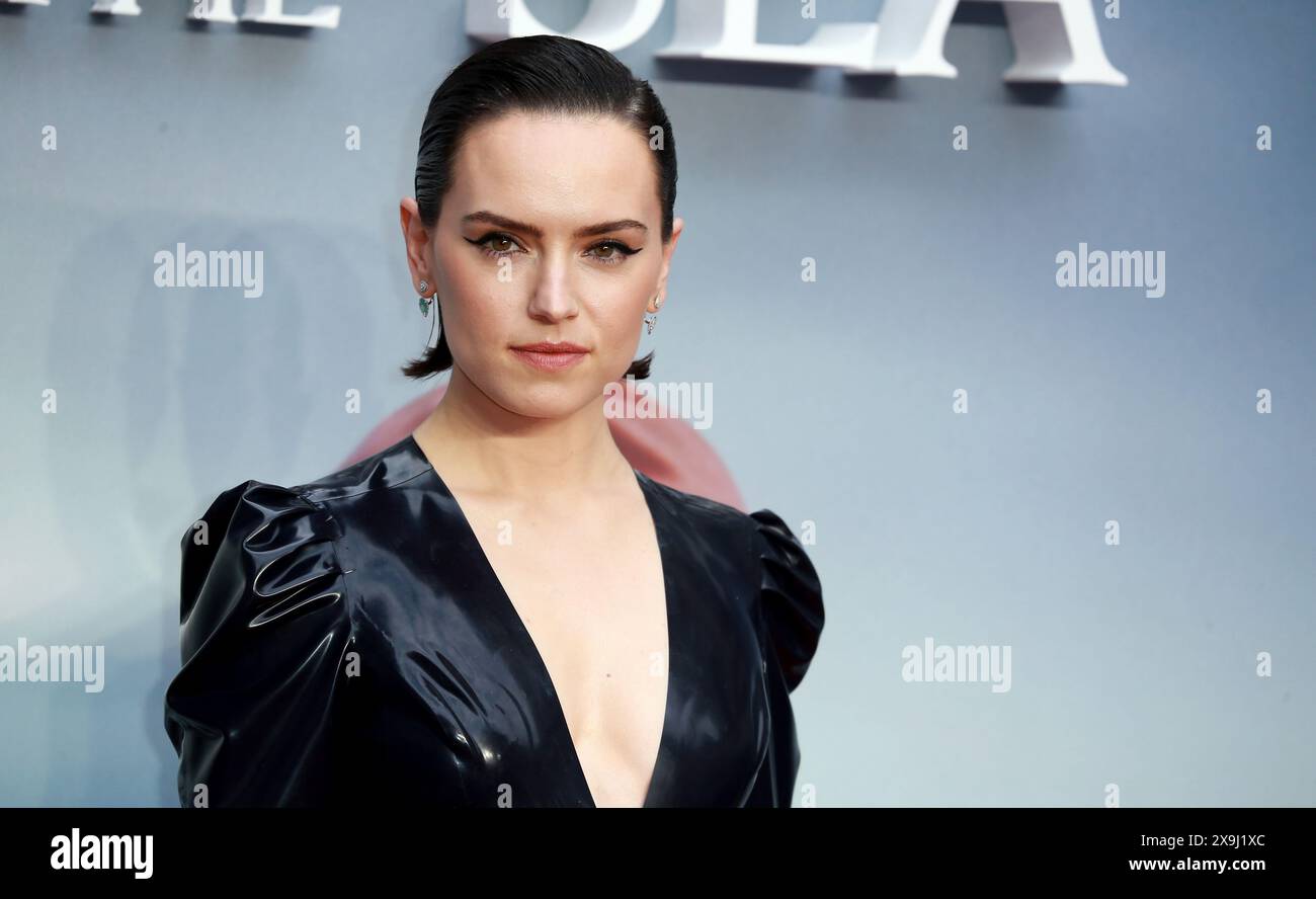 Daisy Ridley attends the UK Gala screening for "Young Woman And The Sea ...