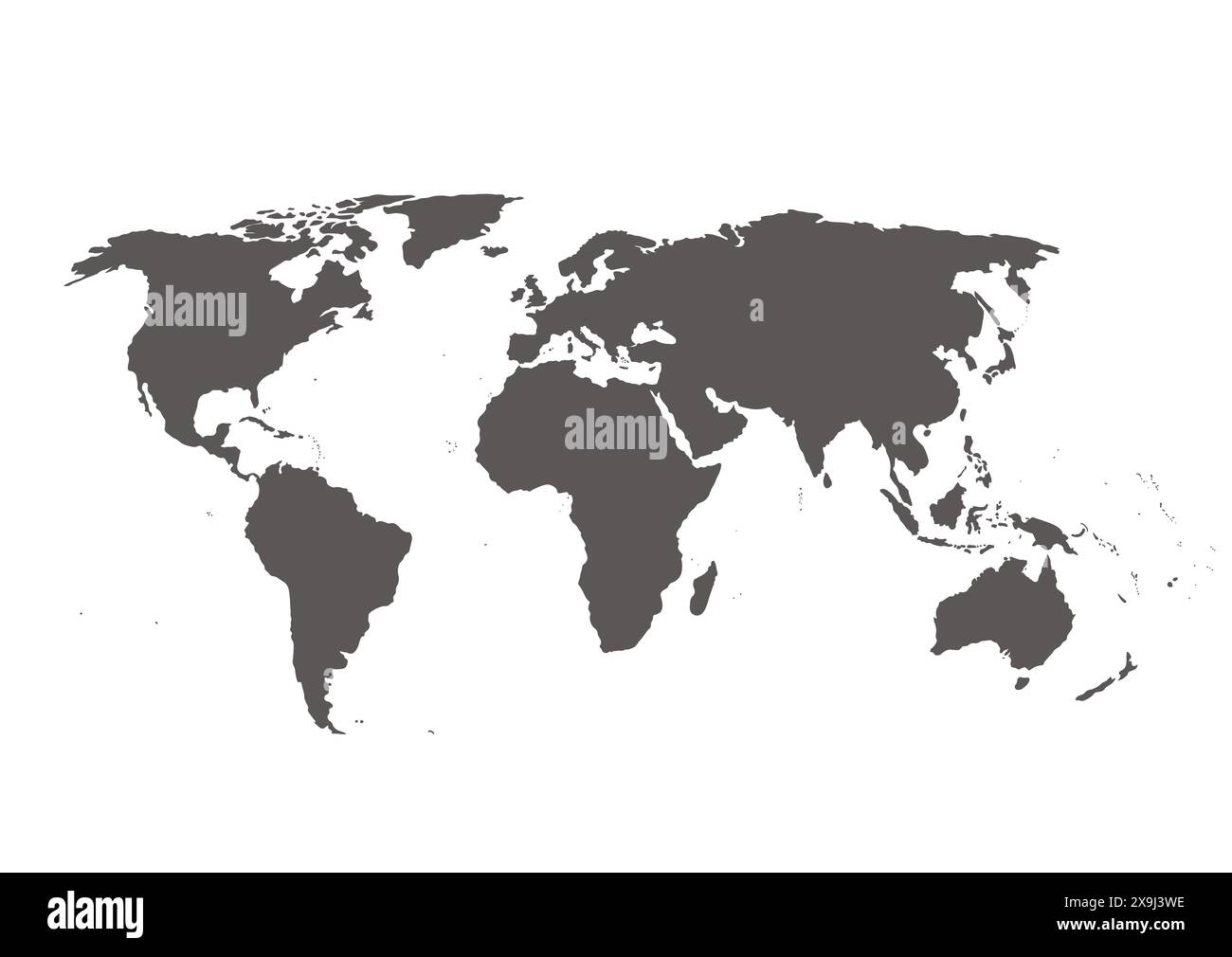 World map vector Stock Vector Image & Art - Alamy