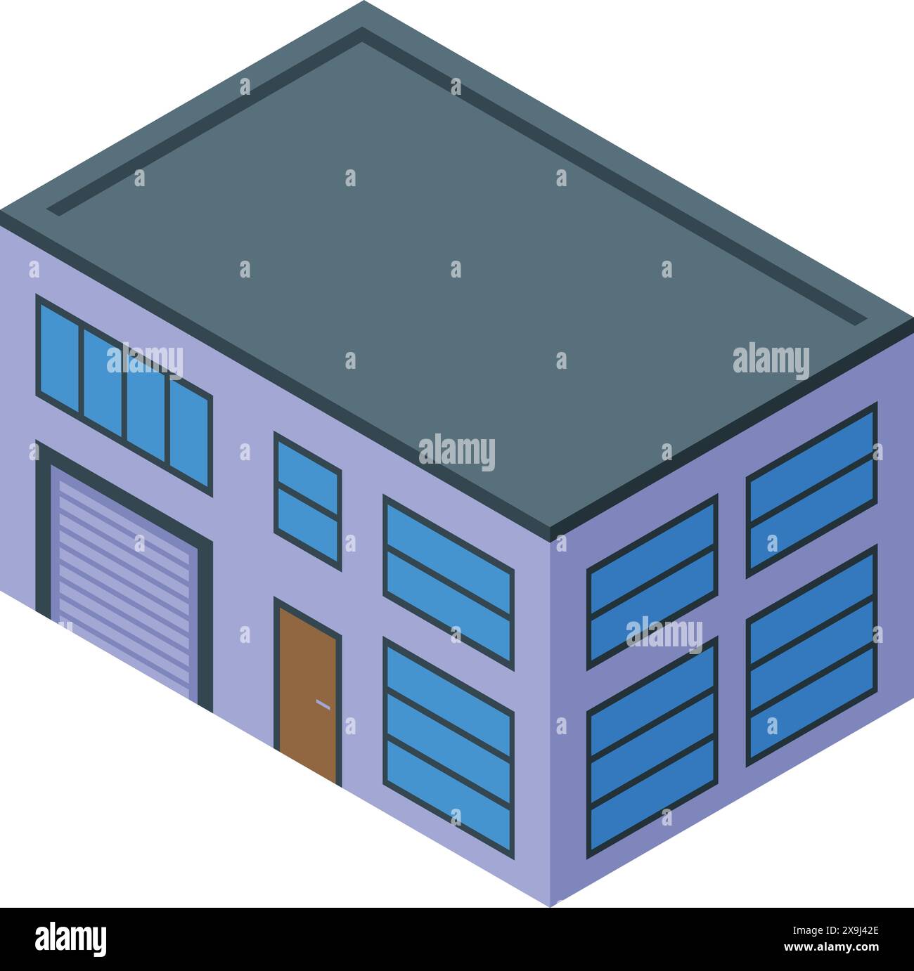 Detailed and colorful isometric vector illustration of a modern ...