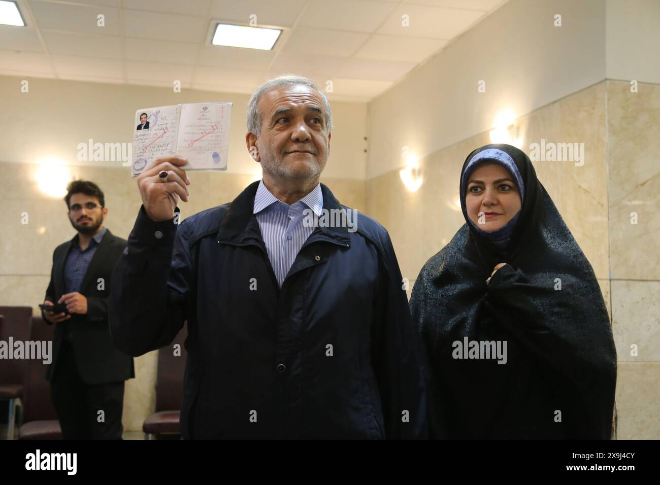 June 1, 2024, Tehran, Iran: Iranian lawmaker MASOUD PEZESHKIAN (C ...