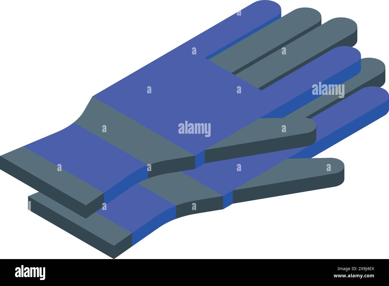 Blue ppe gloves Stock Vector Images - Alamy