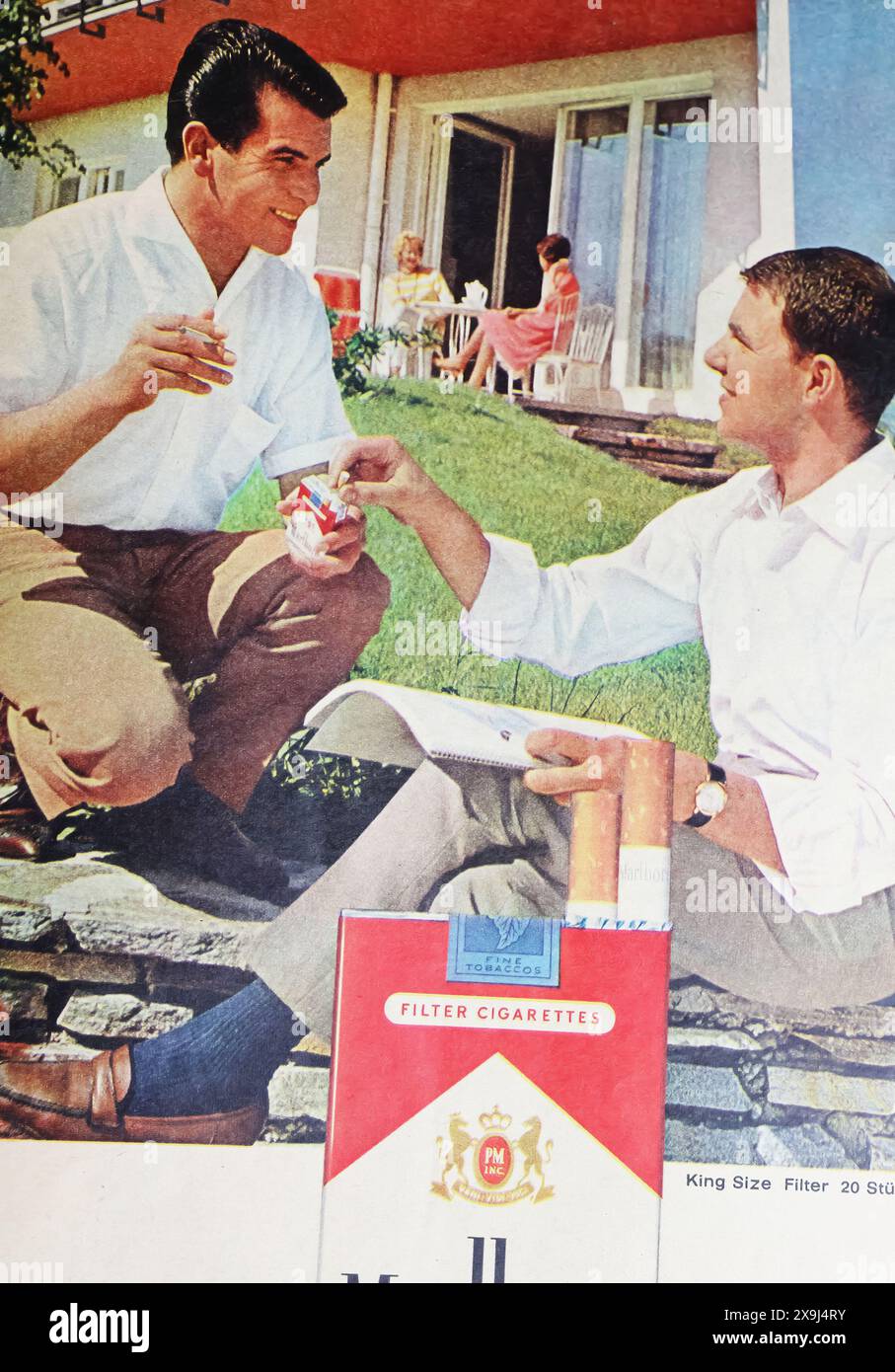 Viersen, Germany - May 9. 2024: Old german retro magazine Marlboro ...