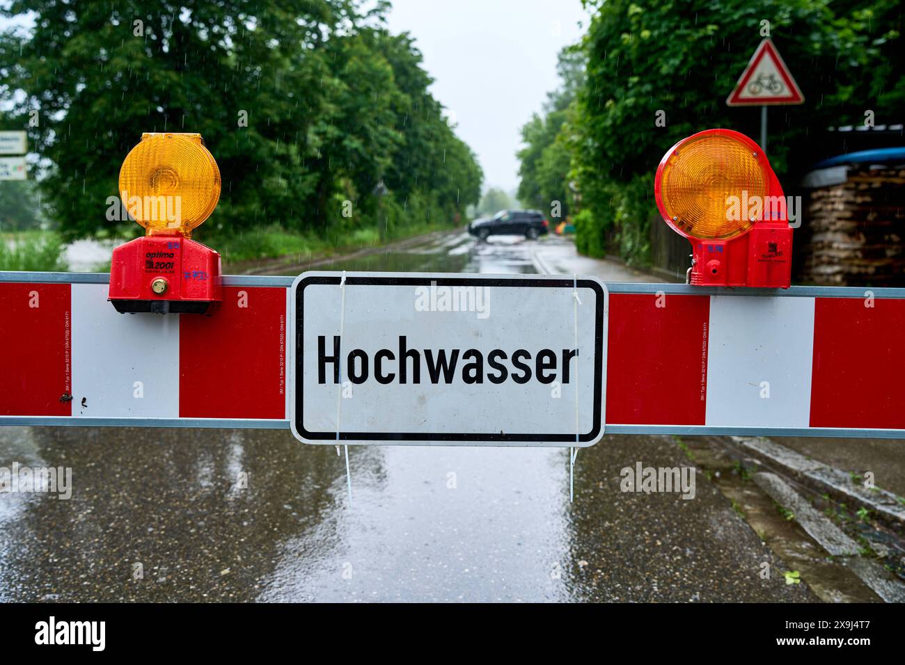 District of Augsburg, Swabia, Bavaria, Germany - June 1, 2024: Floods ...