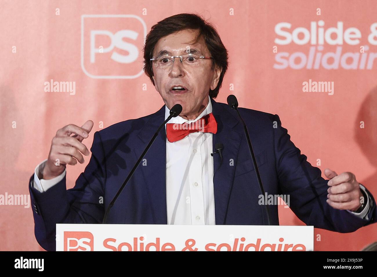 Walloon Minister President Elio Di Rupo pictured during a congress of ...