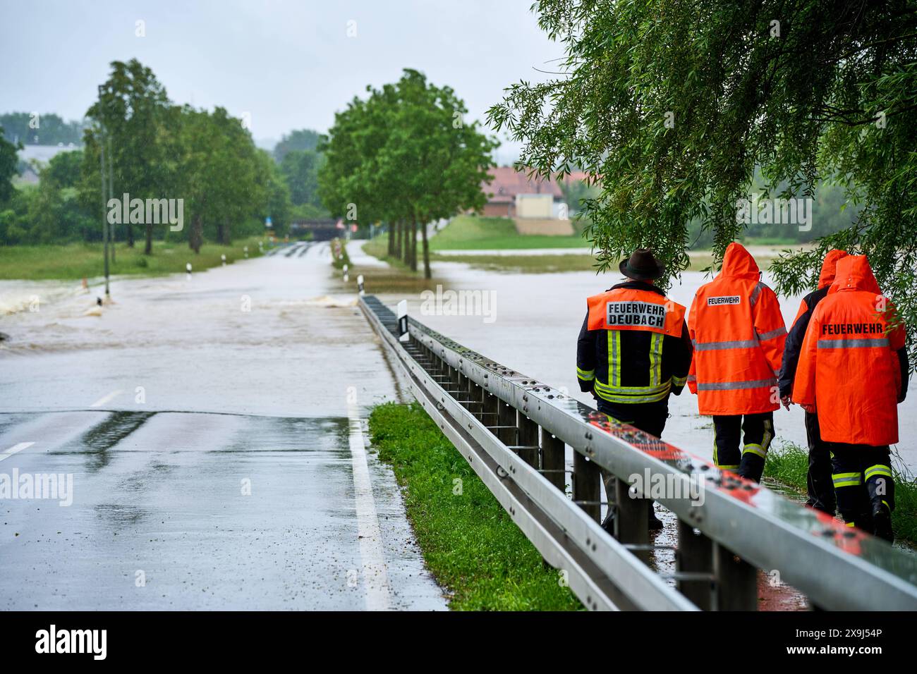 District of Augsburg, Swabia, Bavaria, Germany - June 1, 2024: Flood ...