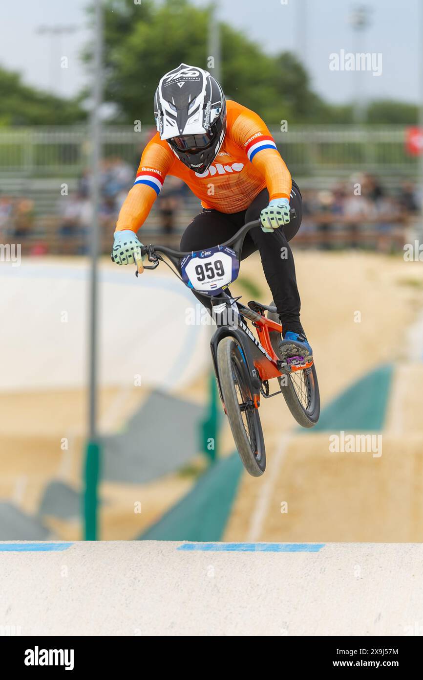 VERONA, ITALY - MAY 30: Mitchel Schotman of the Netherlands during ...
