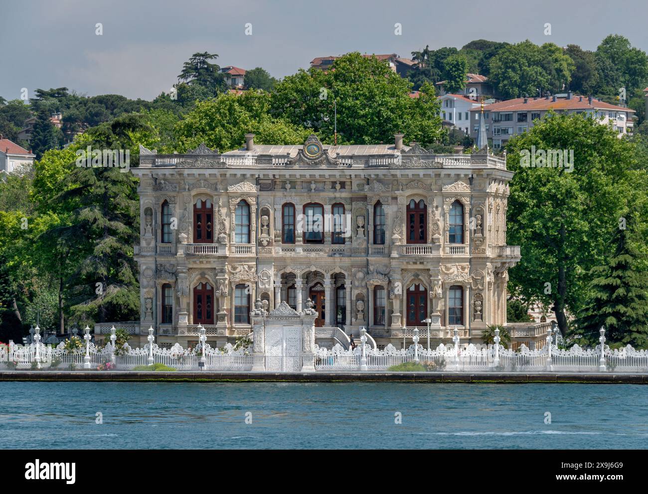The Kucuksu Pavilion in Beykoz district of Istanbul, Turkey Stock Photo ...