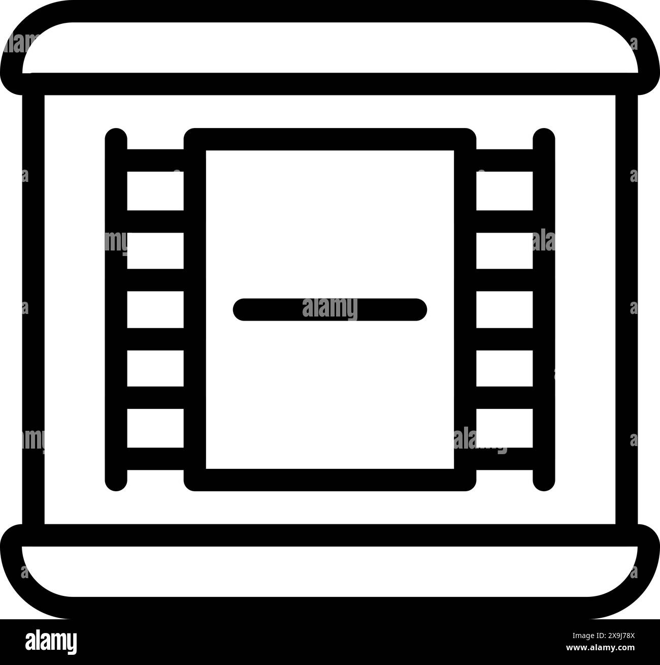 Minimalist subway train icon in black and white vector design for ...