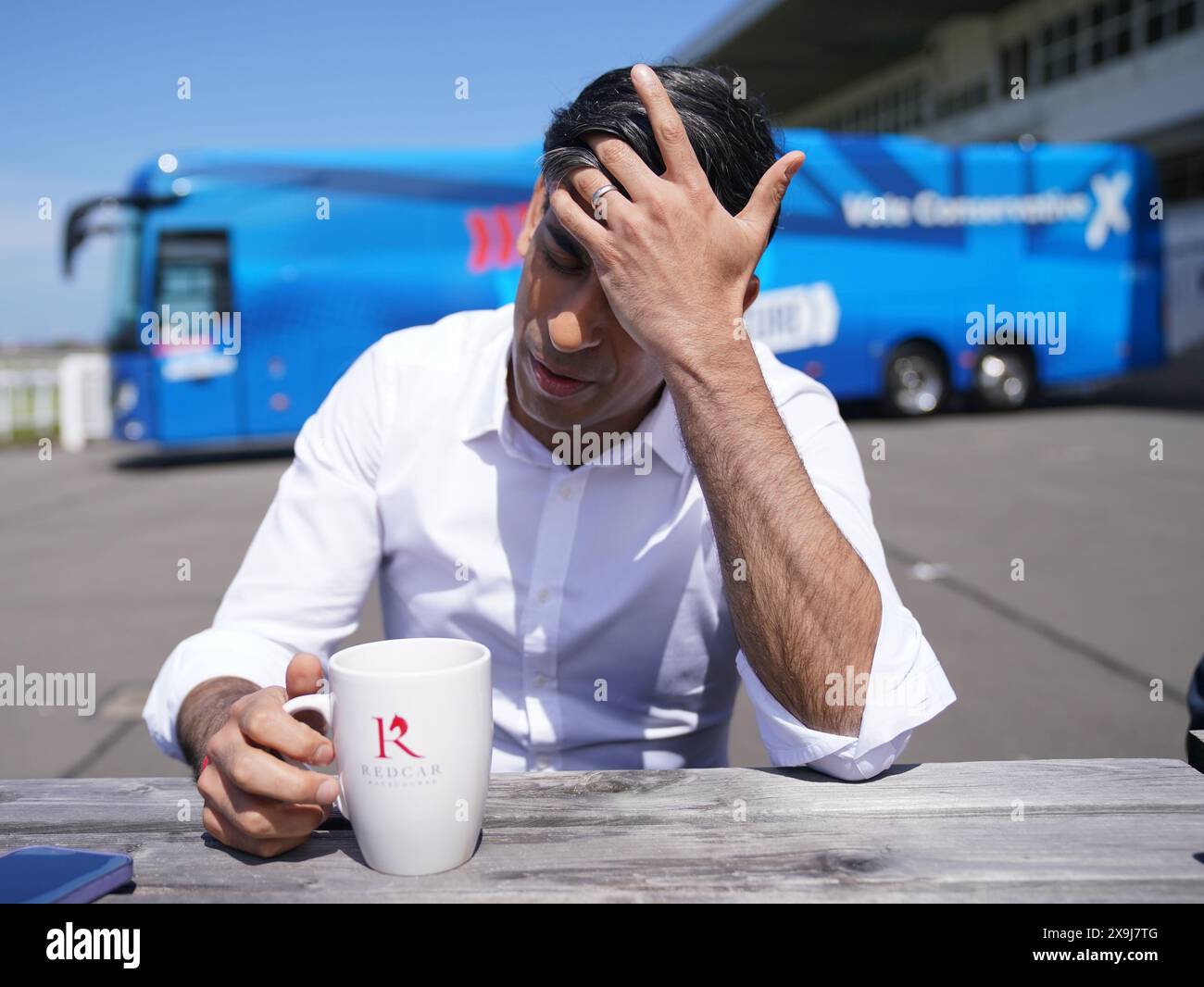 Prime Minister Rishi Sunak speaks to the media at the launch of the ...