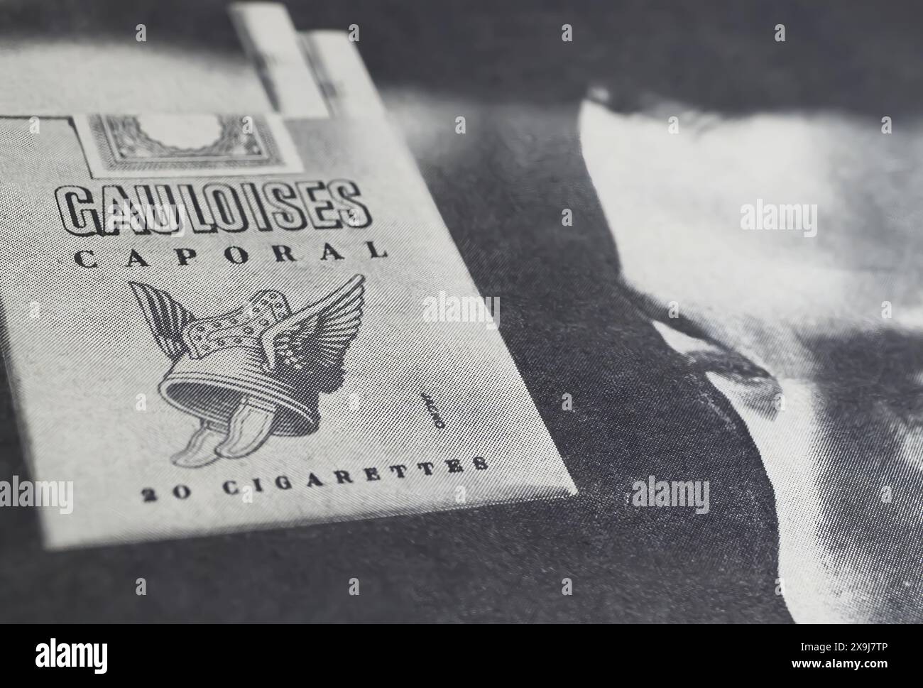 Viersen, Germany - May 9. 2024: Retro old magazine Gauloises caporal ...