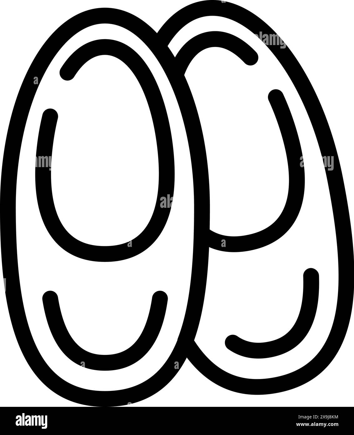 Simplistic line drawing of a pair of shoes in black and white, perfect ...
