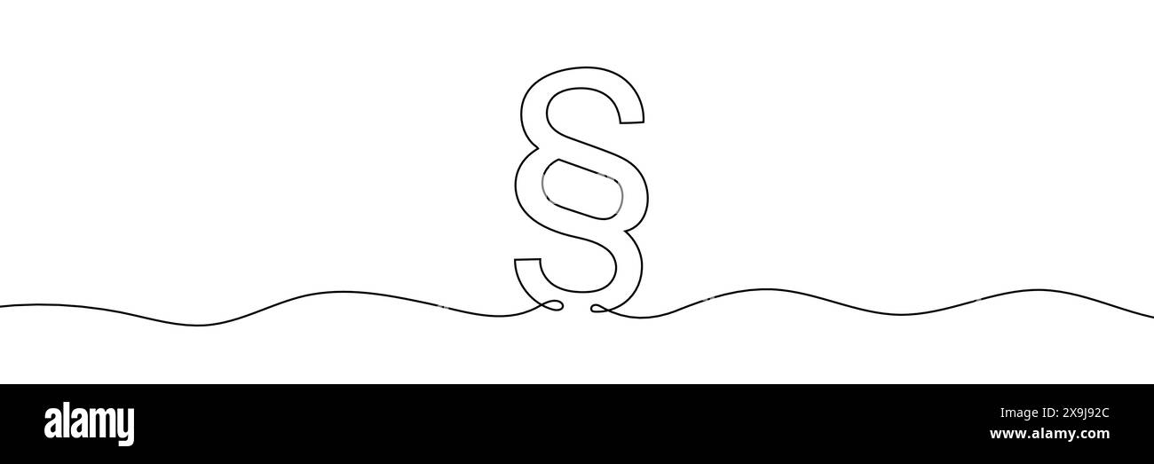 One continuous line drawing paragraph icon. Editable line Stock Vector ...