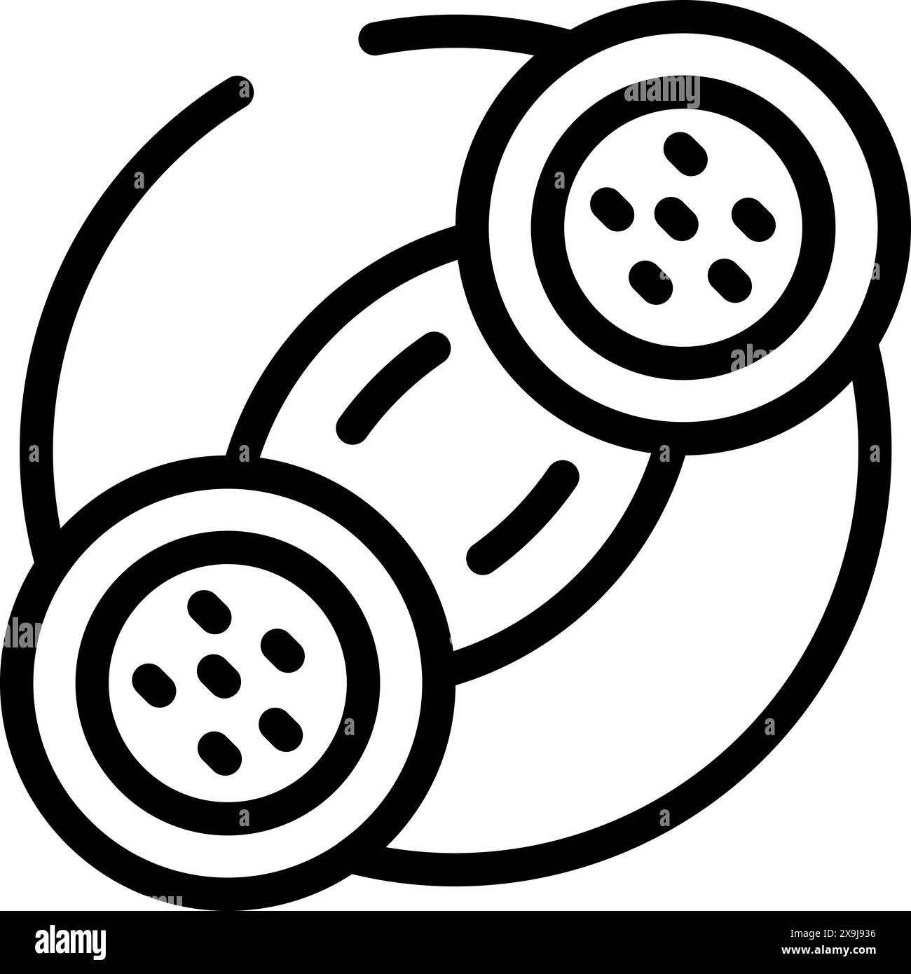 Vector illustration of a classic telephone receiver icon in a simple ...