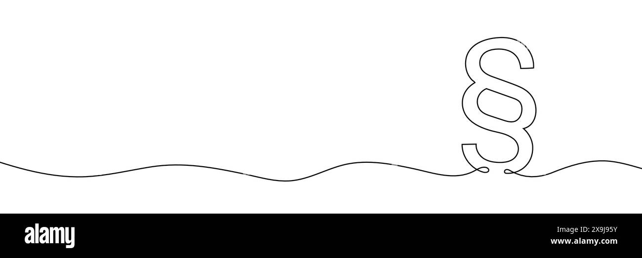 One continuous line drawing paragraph icon. Editable line Stock Vector ...