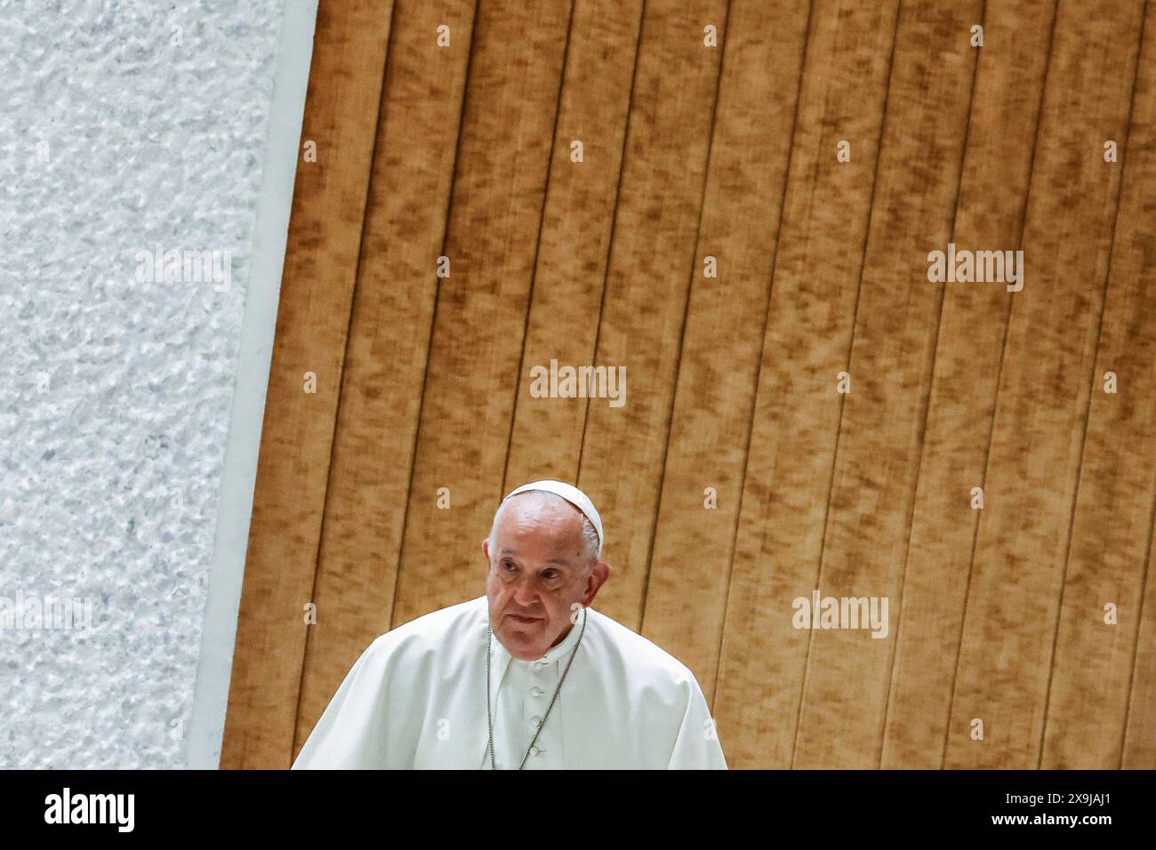 Vatican City, Vatican, 1 June, 2024. Pope Francis arrives for an ...
