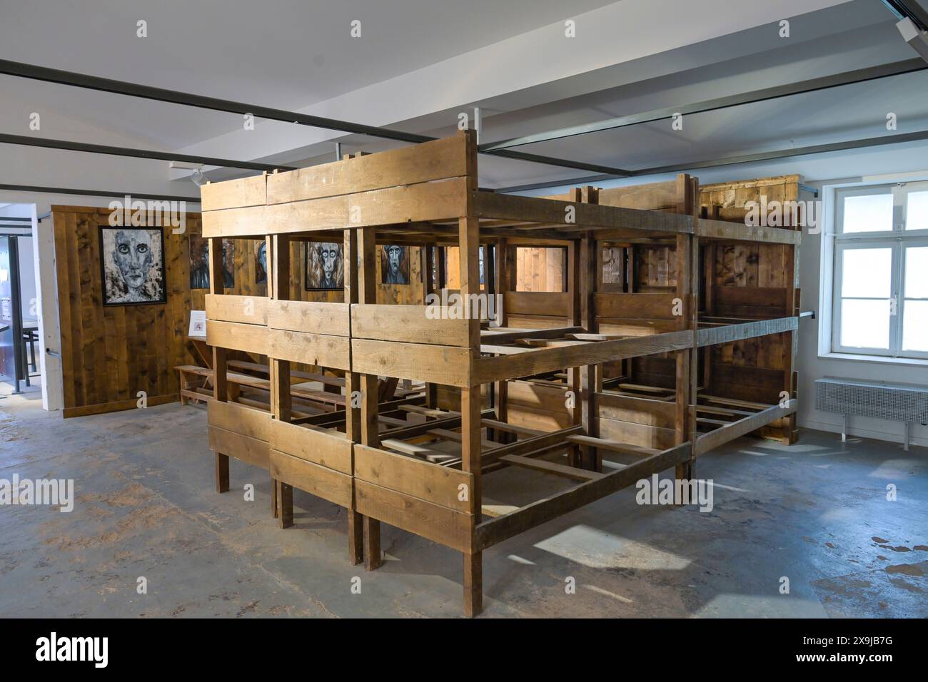 Stockbetten, Küchenbaracke, KZ Struthof, Natzweiler, Elsass, Frankreich ...