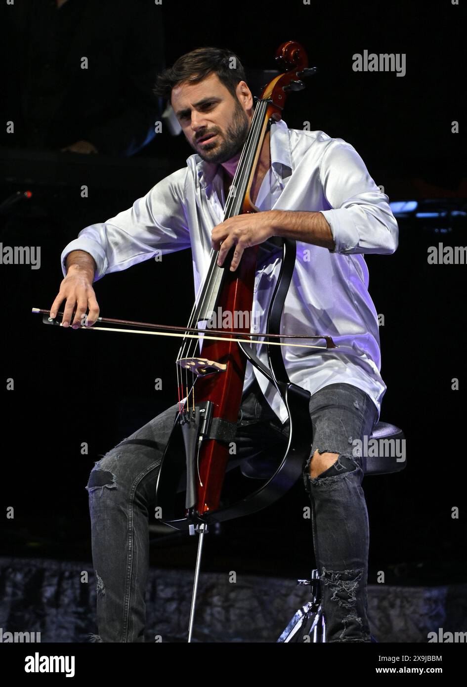 HOLLYWOOD FL - MAY 31: Hauser performs during Rebel With a Cello Tour ...