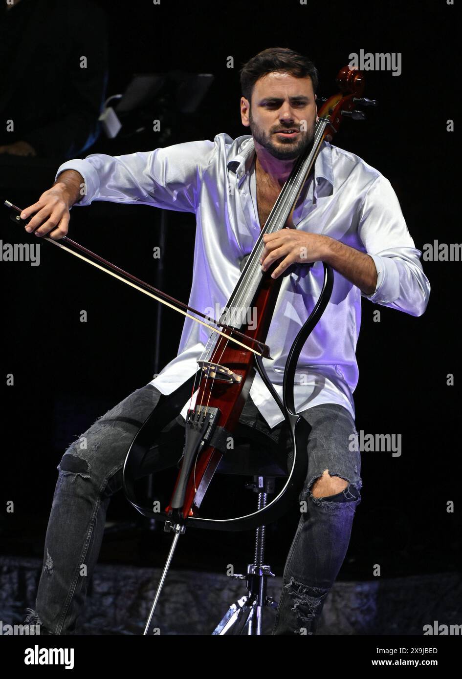 HOLLYWOOD FL - MAY 31: Hauser performs during Rebel With a Cello Tour ...