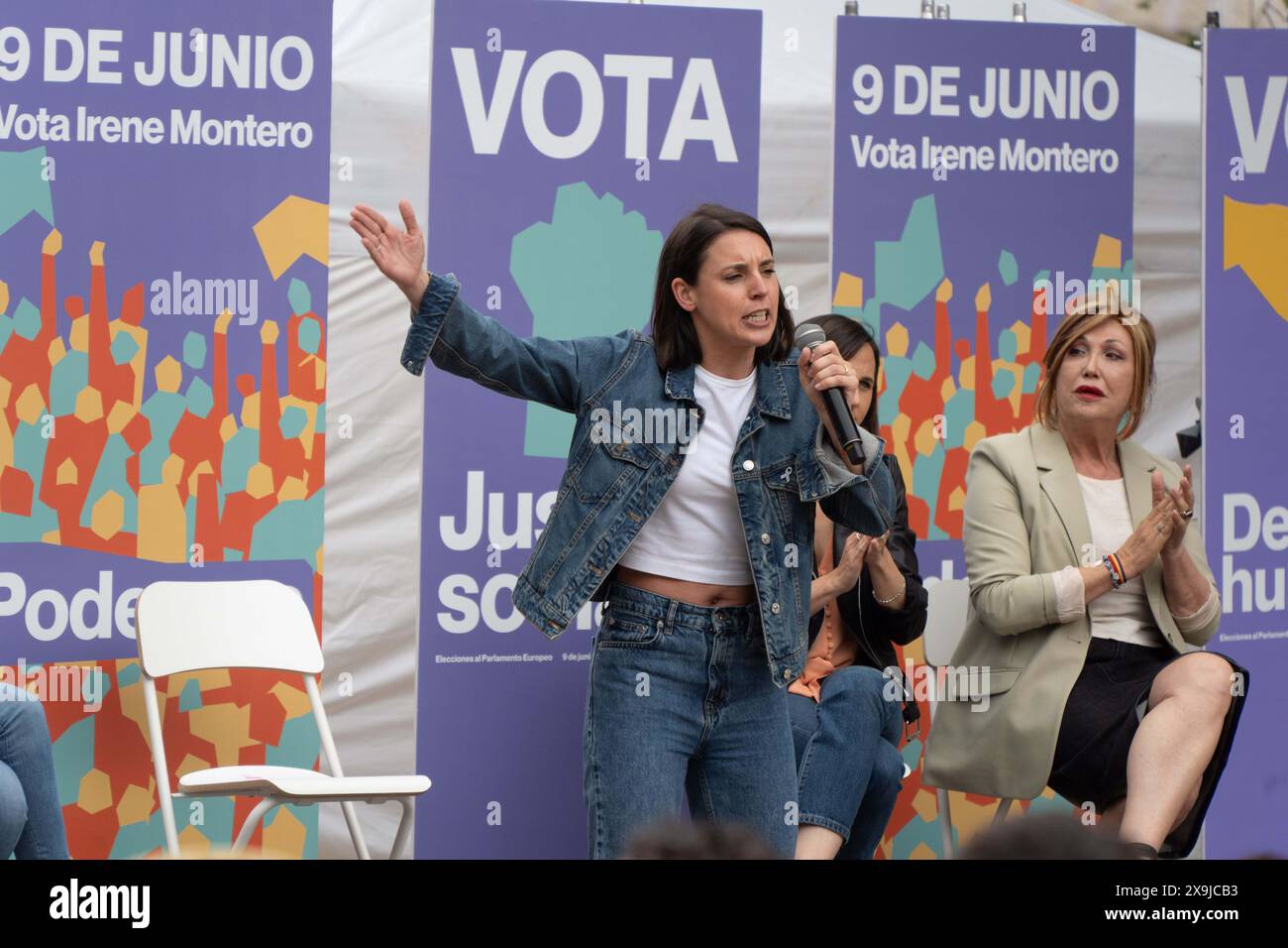 Central Campaign Event Of Podemos In Catalonia With The Presence Of