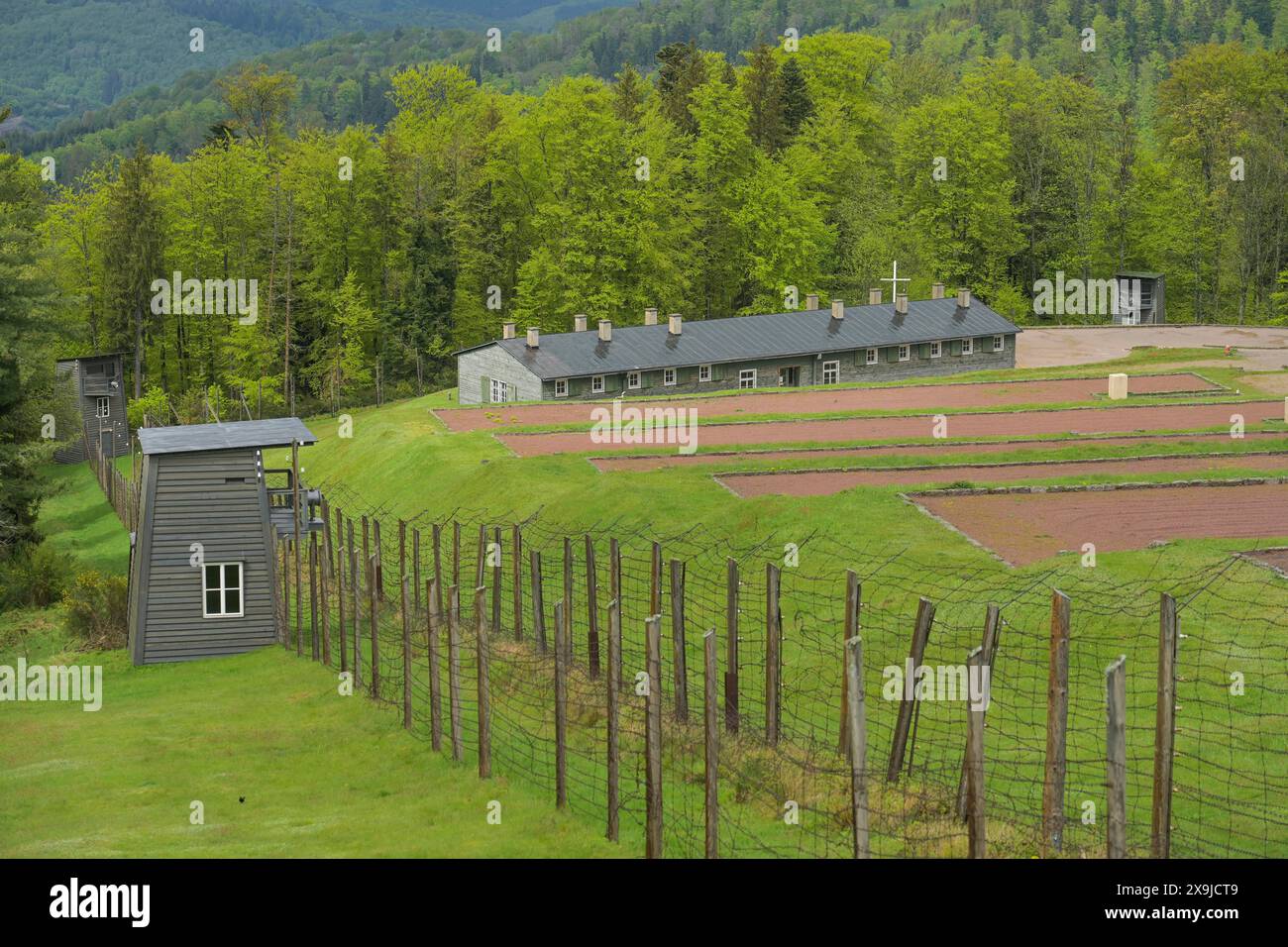 Überblick über das Gelände, KZ Struthof, Natzweiler, Elsass, Frankreich ...