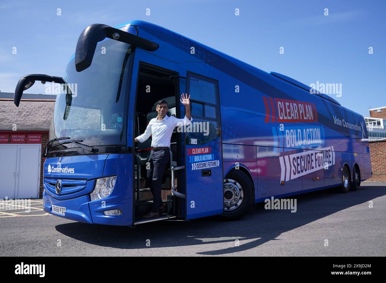 Prime Minister Rishi Sunak at the launch of the Conservative campaign ...