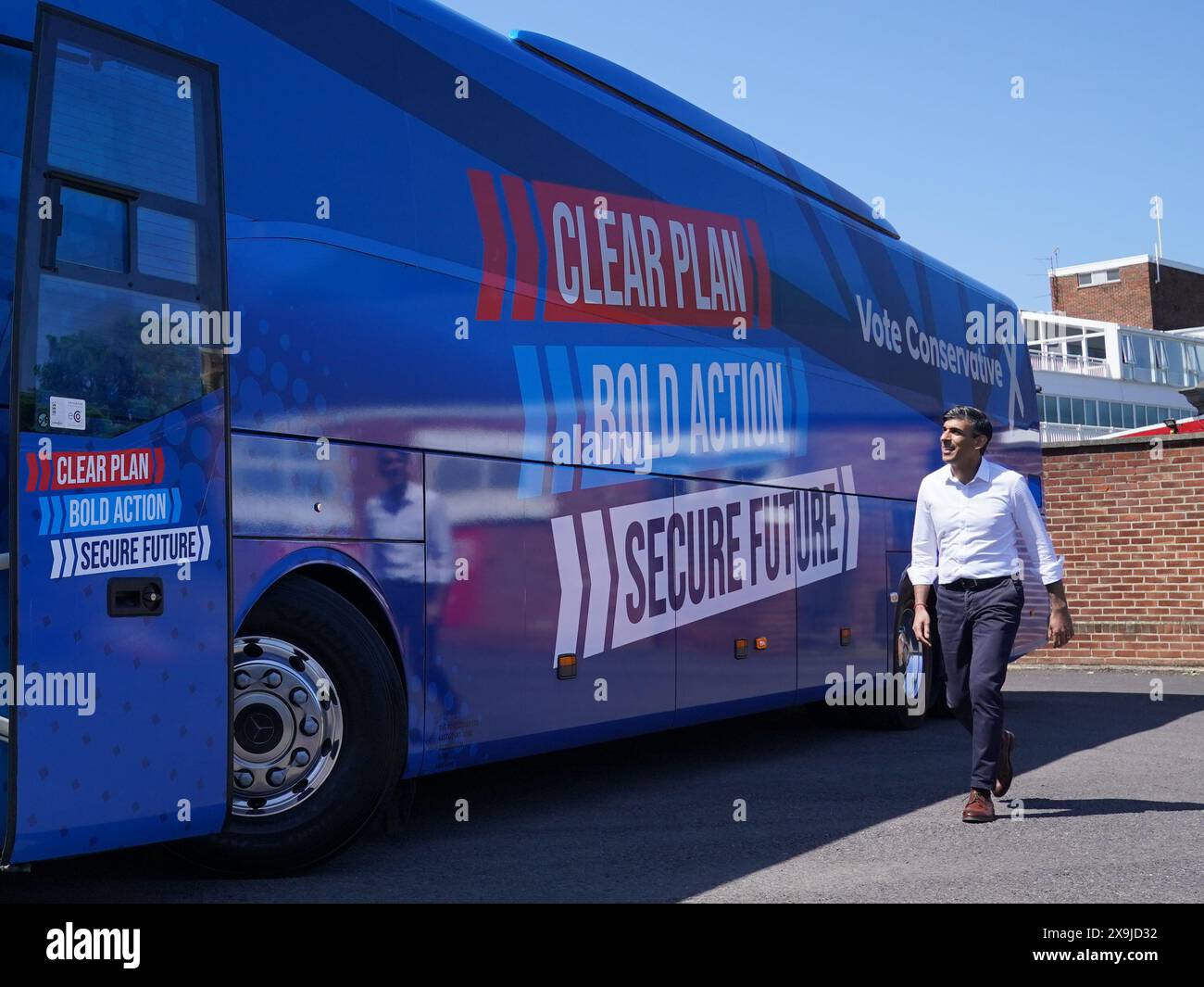 Prime Minister Rishi Sunak at the launch of the Conservative campaign ...