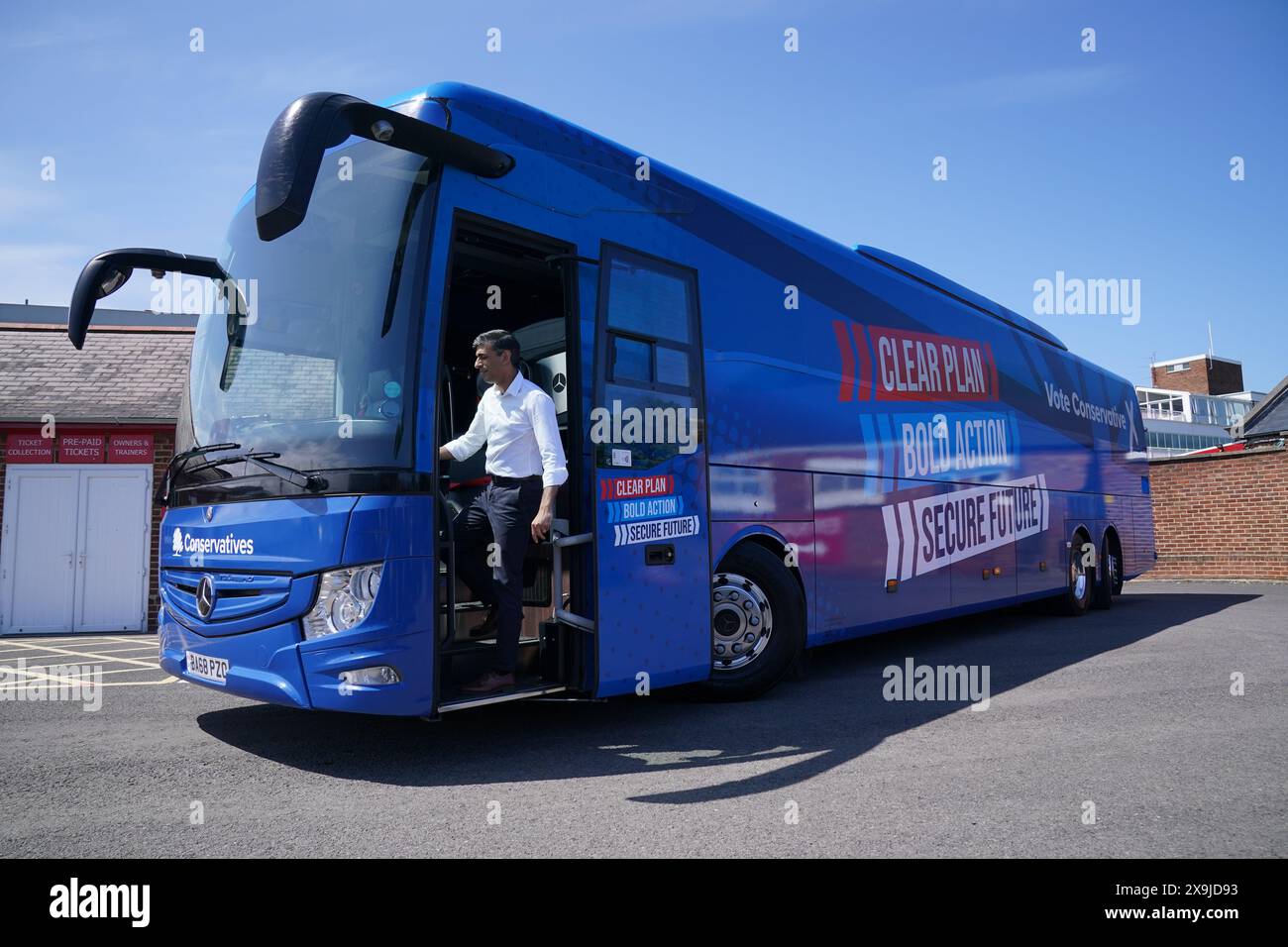 Prime Minister Rishi Sunak at the launch of the Conservative campaign ...