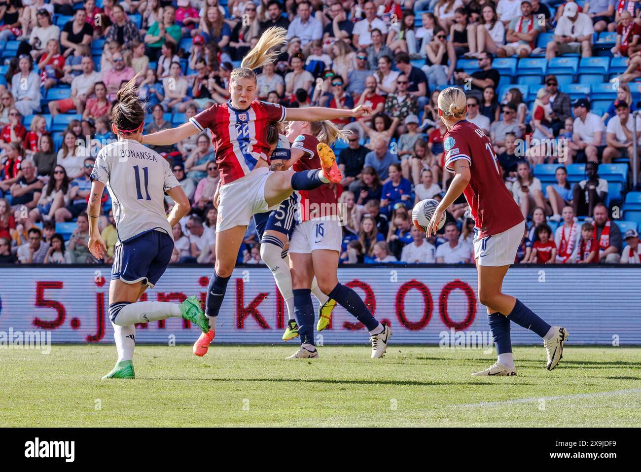 Oslo, Norway. 31st, May 2024. Sophie Haug (22) of Norway seen during ...