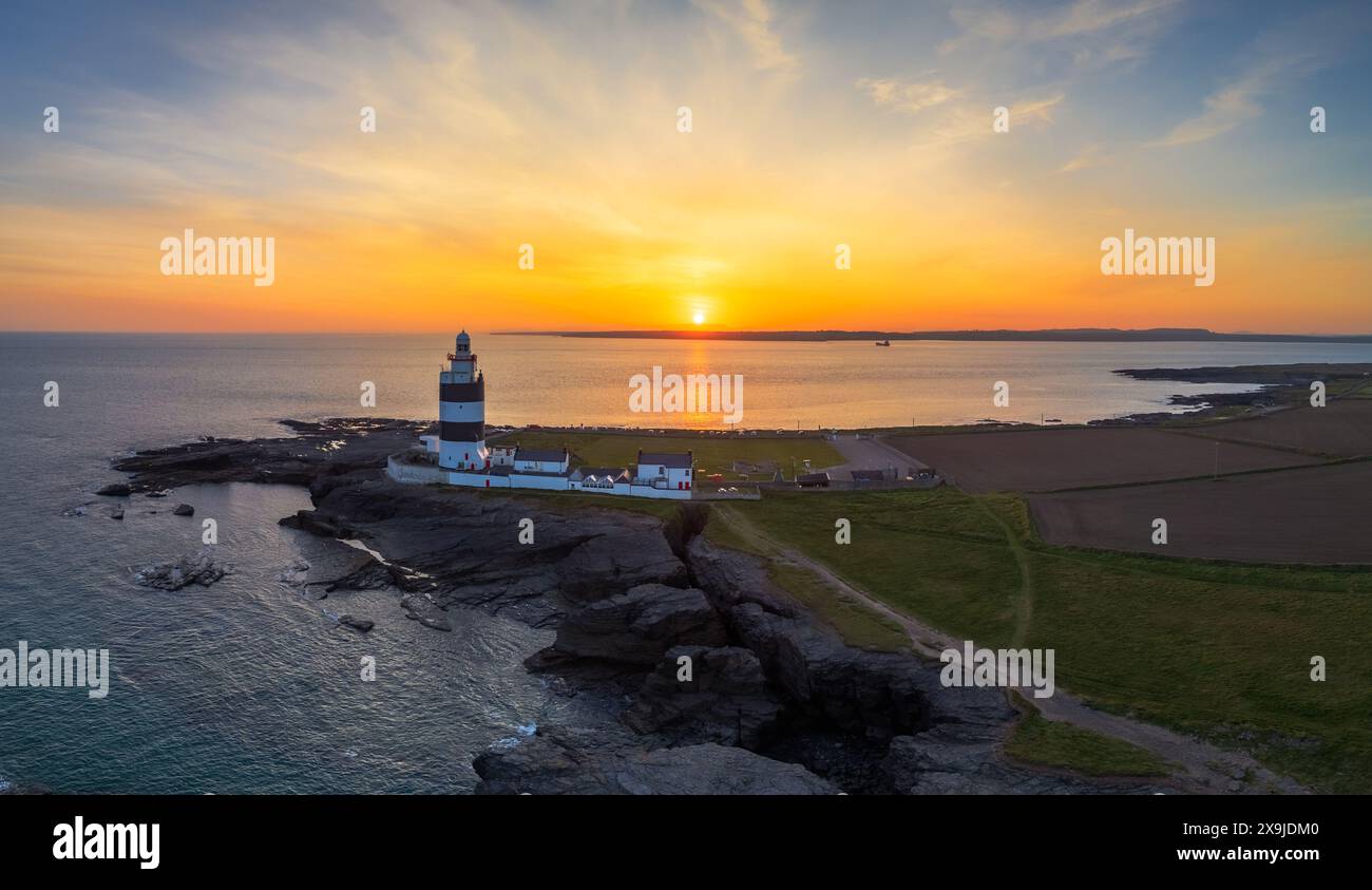Beautiful April sunset at Hook Head Lighthouse Stock Photo - Alamy