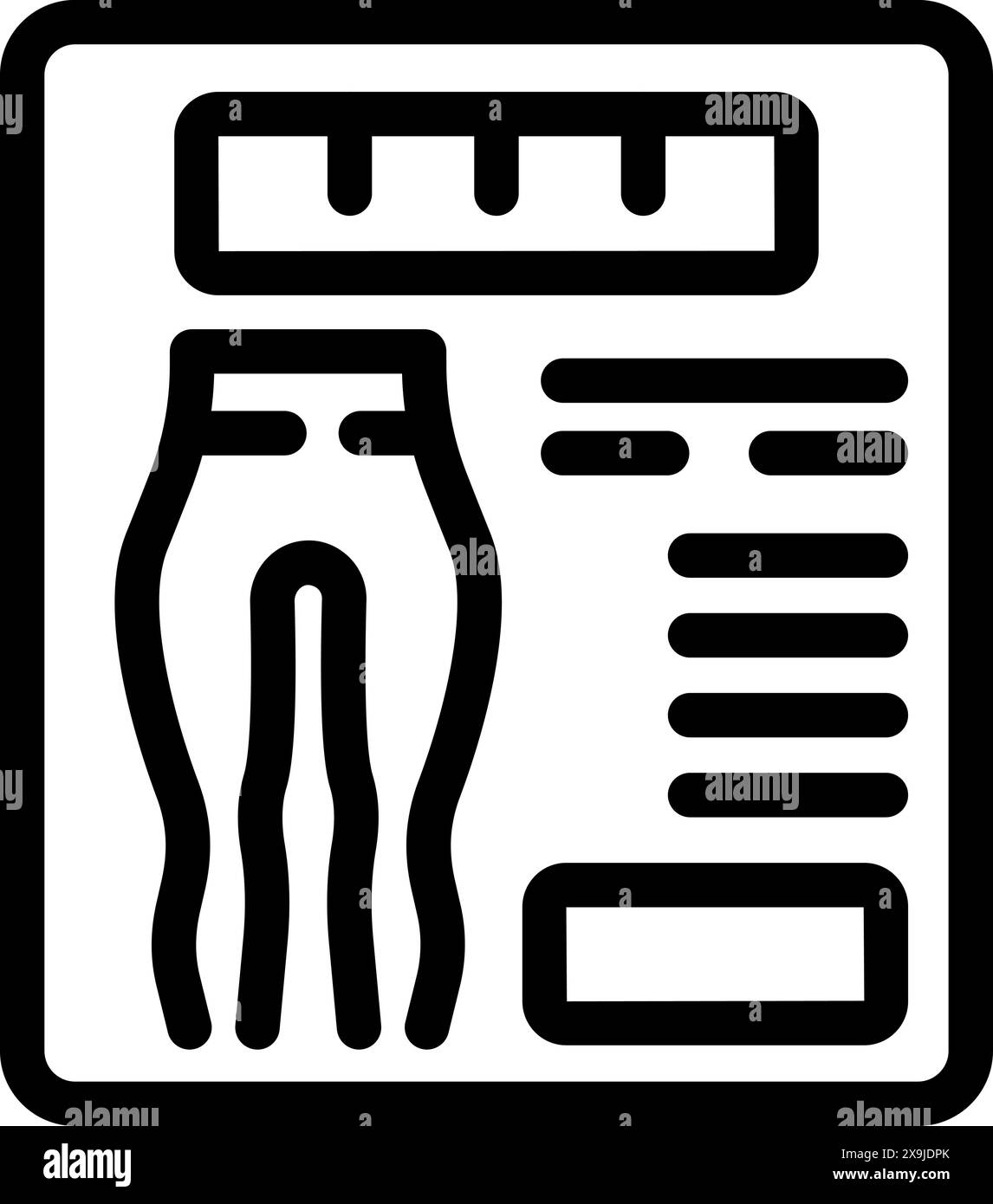 Size chart clothing hi-res stock photography and images - Alamy