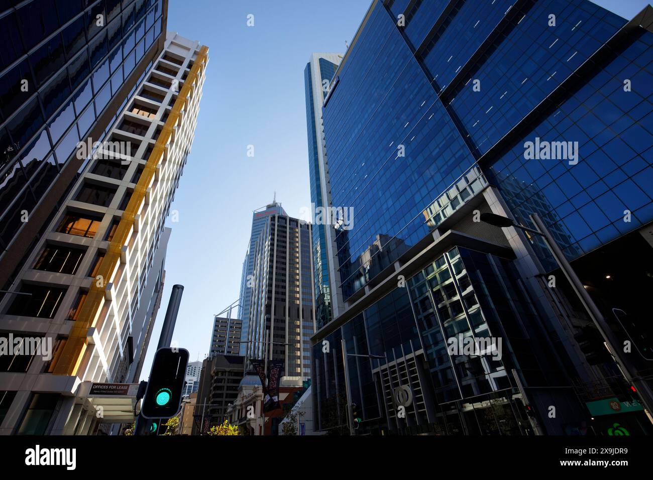 High rise architecture office buildings, St. Georges Terrace , Perth ...