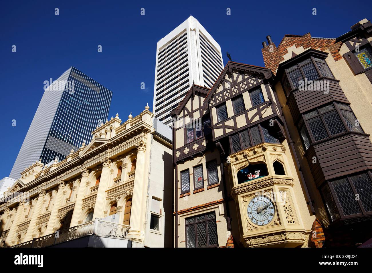 Victorian and modern high rise architecture, Perth, Western Australia ...