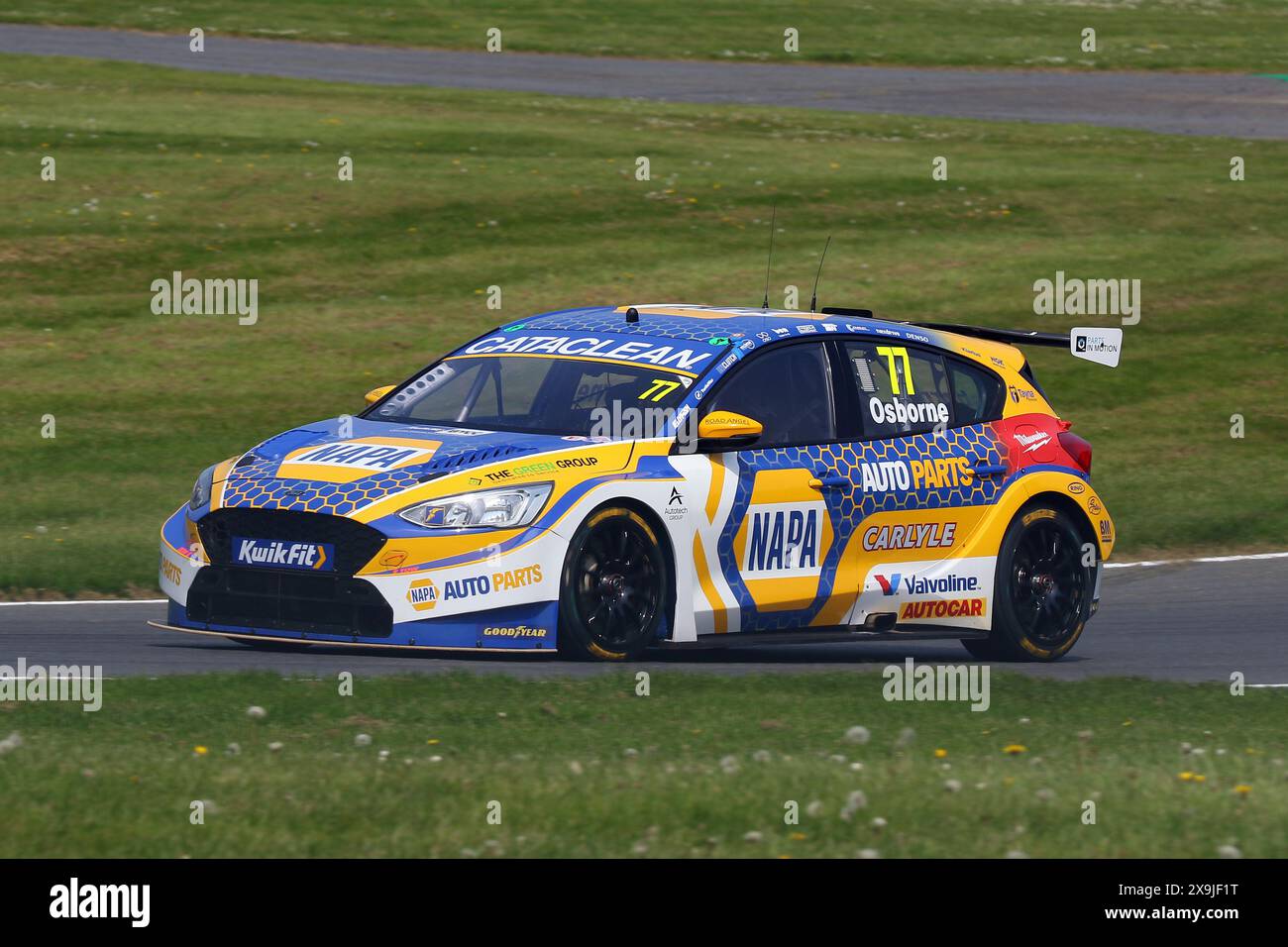 Sam Osbourne - Napa Racing UK - driving Ford Focus ST number 77 in the ...