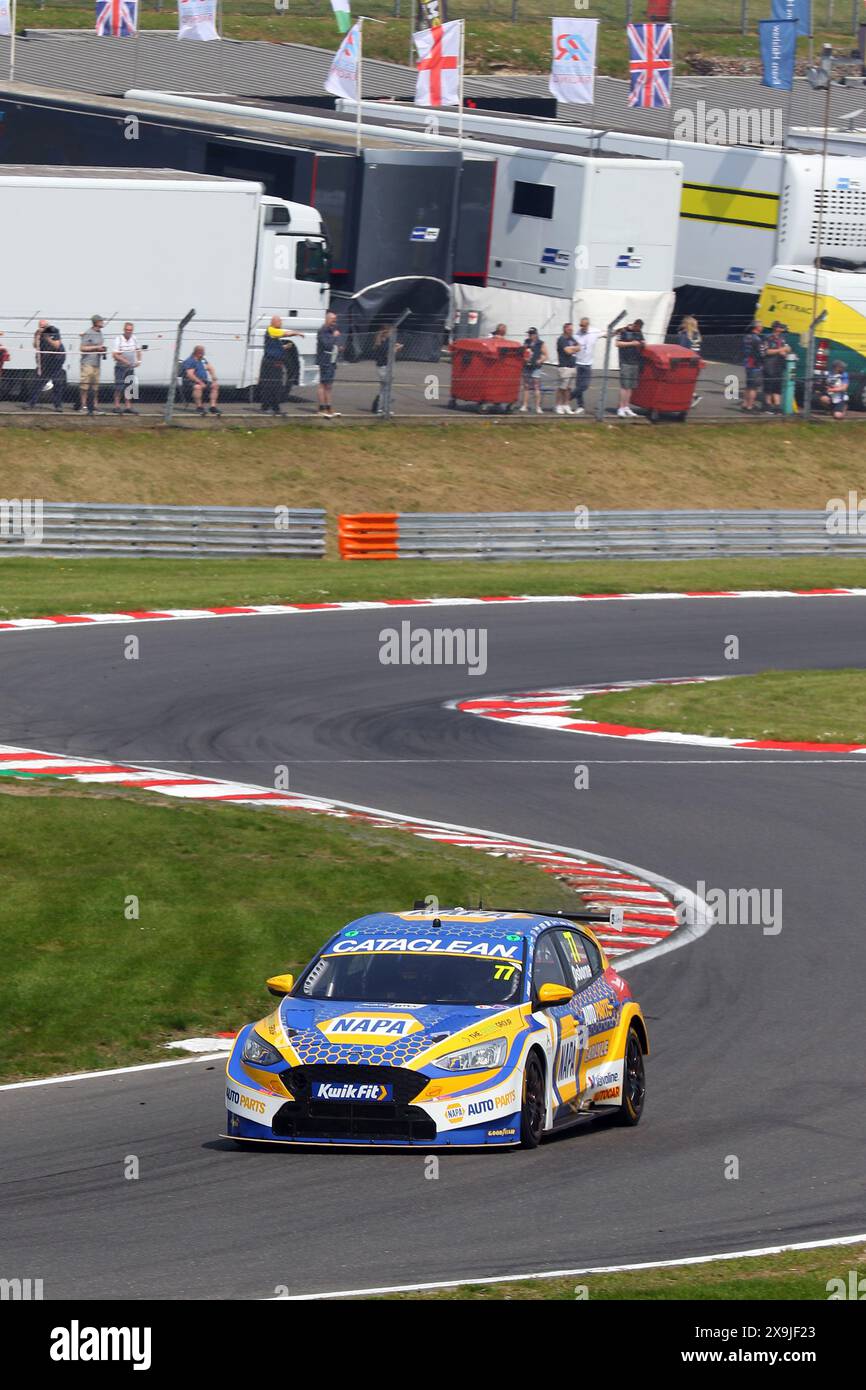 Sam Osbourne - Napa Racing UK - driving Ford Focus ST number 77 in the ...