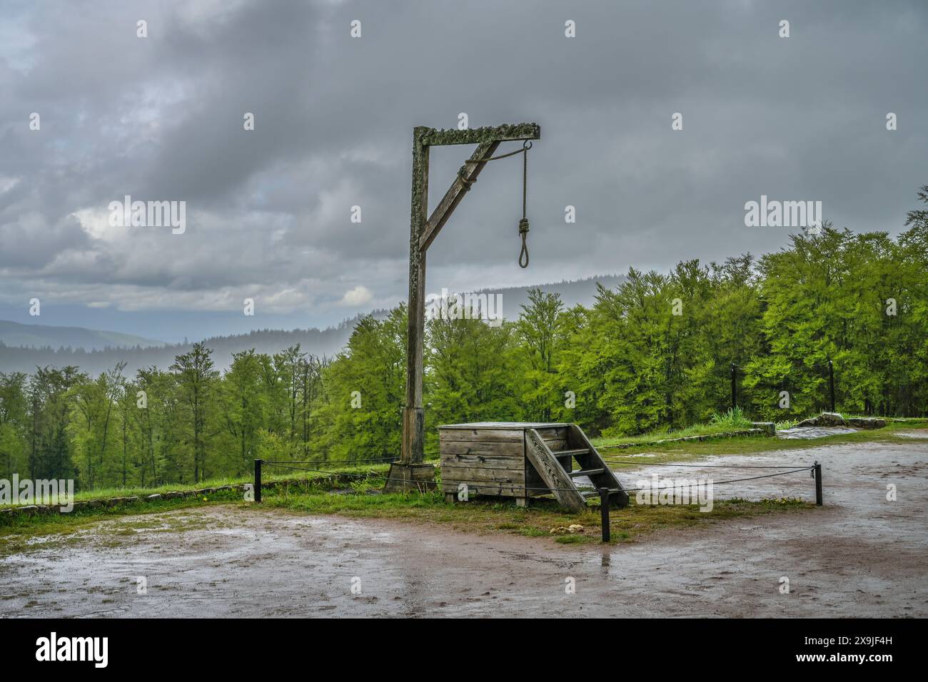 Galgen, KZ Struthof, Natzweiler, Elsass, Frankreich Stock Photo - Alamy