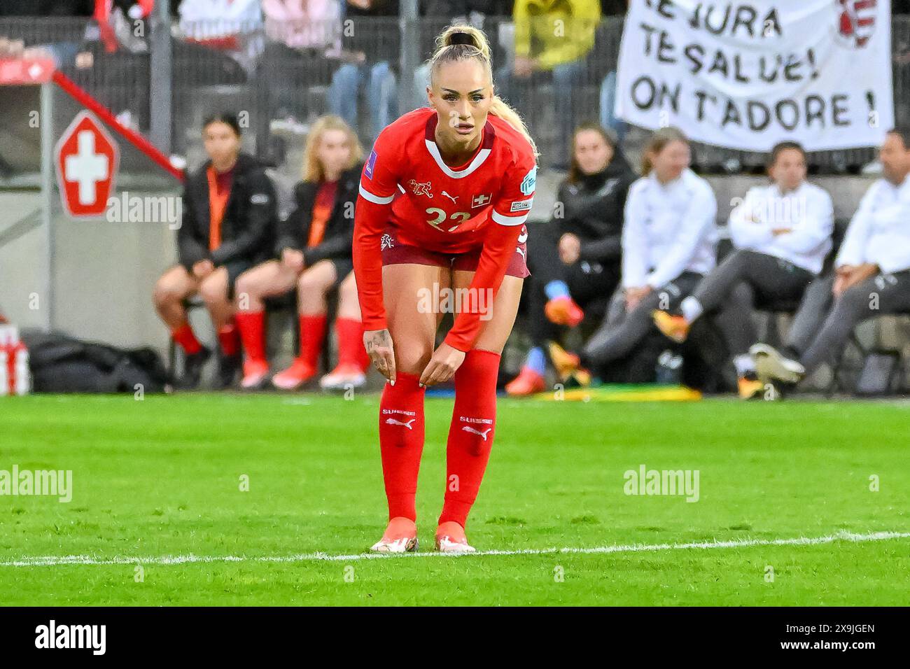 Alisha Lehmann (Schweiz, #23) SUI, Schweiz - Ungarn, UEFA Womens ...
