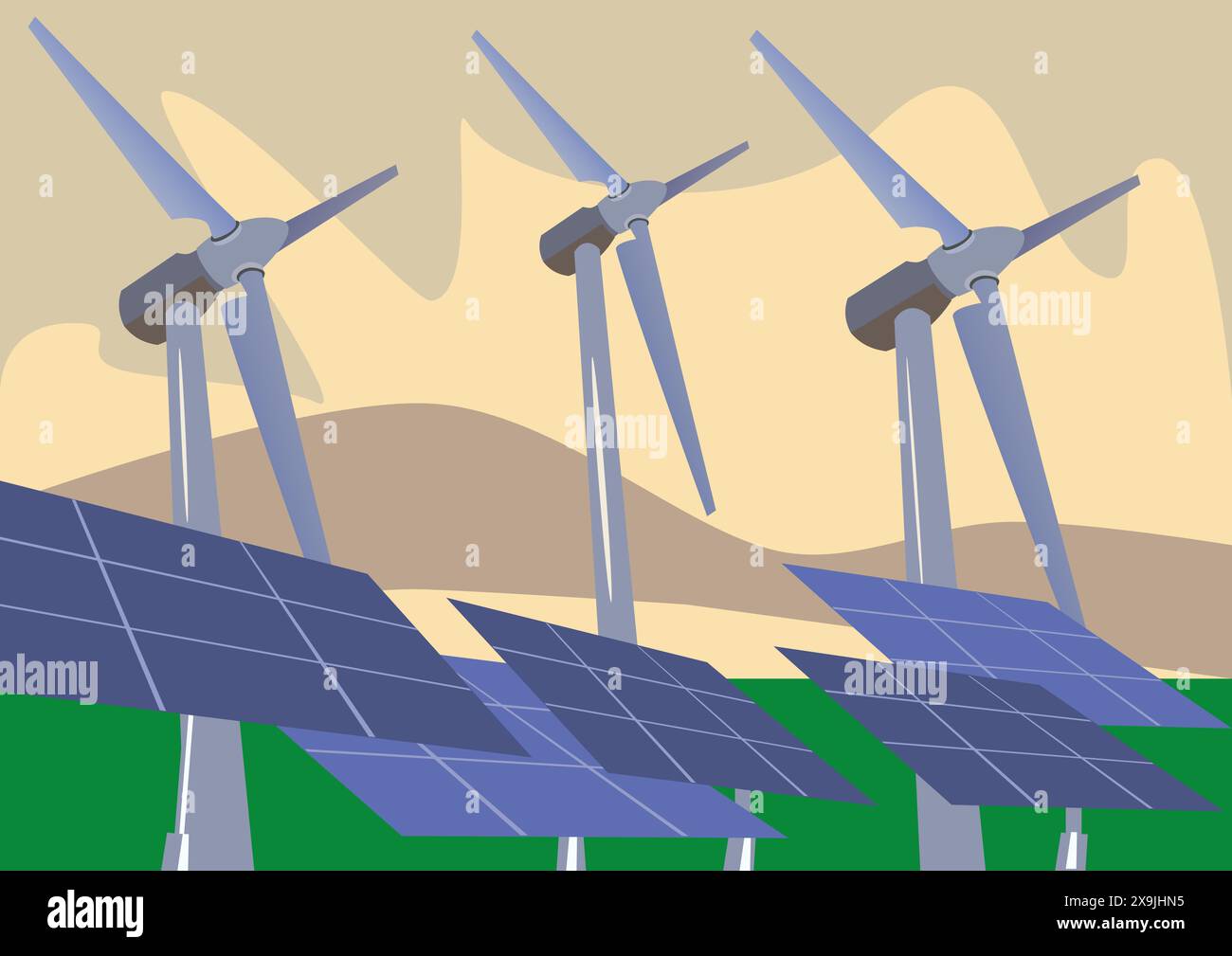 Solar, wind, and battery hi-res stock photography and images - Alamy