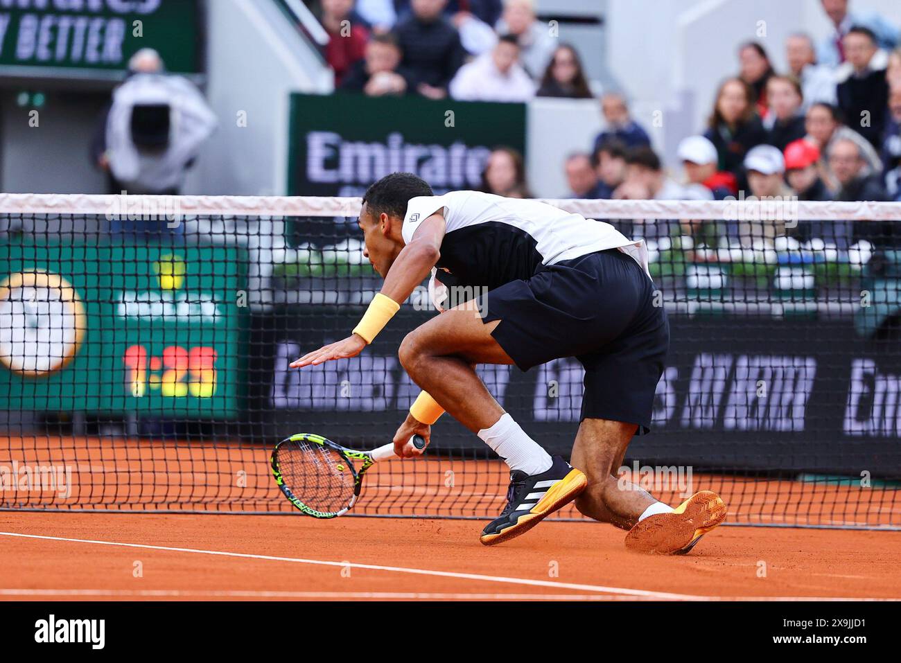 2024.06.01 Paryz Tenis French Open Roland Garros 2024 Ben Shelton - Felix Auger-Aliassime N/Z ...