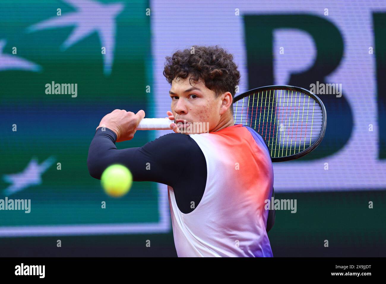 2024.06.01 Paryz Tenis French Open Roland Garros 2024 Ben Shelton - Felix Auger-Aliassime N/Z ...